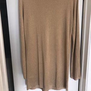 Spense | Tops | Spense Metallic Gold Tunicdress Nwt Xl | Poshmark